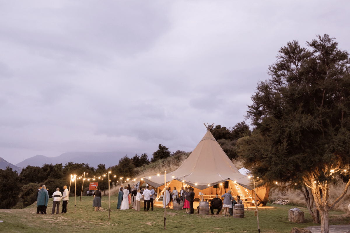 Emma & Sam's Dreamy Tipi Wedding at Lake Hawea: A Tale of Rustic ...